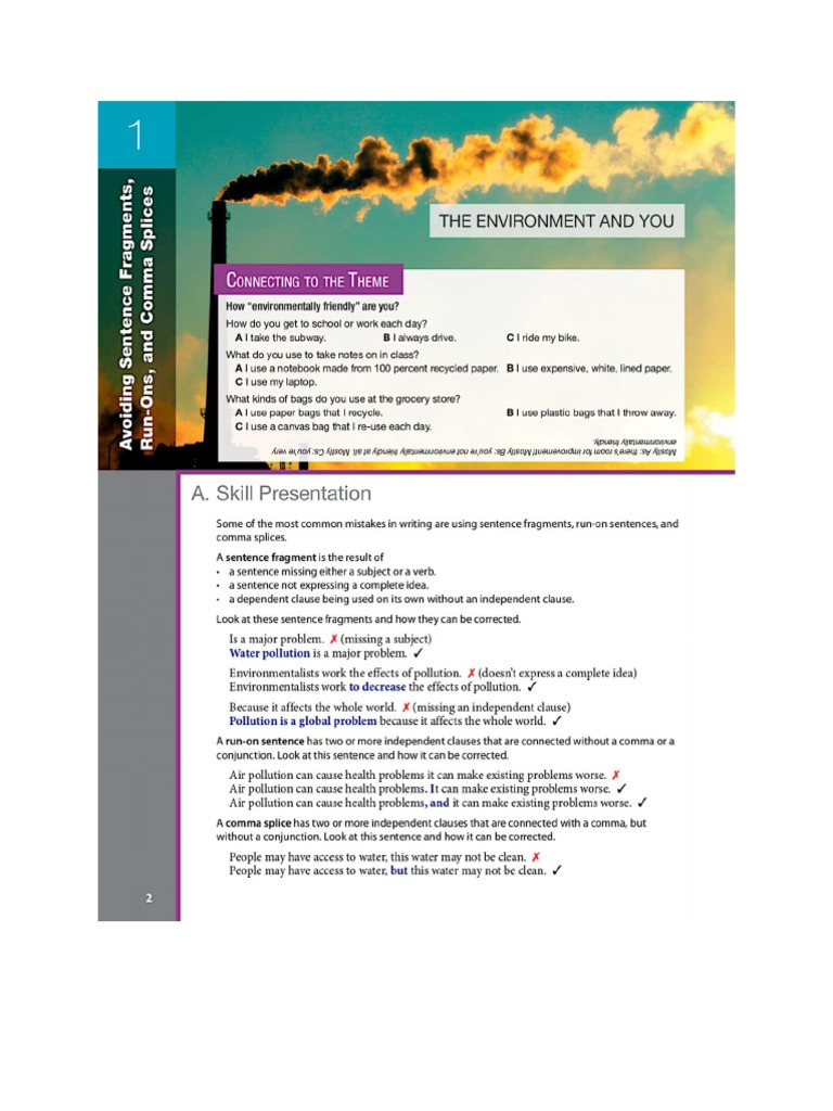 Fragment Run-On Comma Splices 201 | PDF