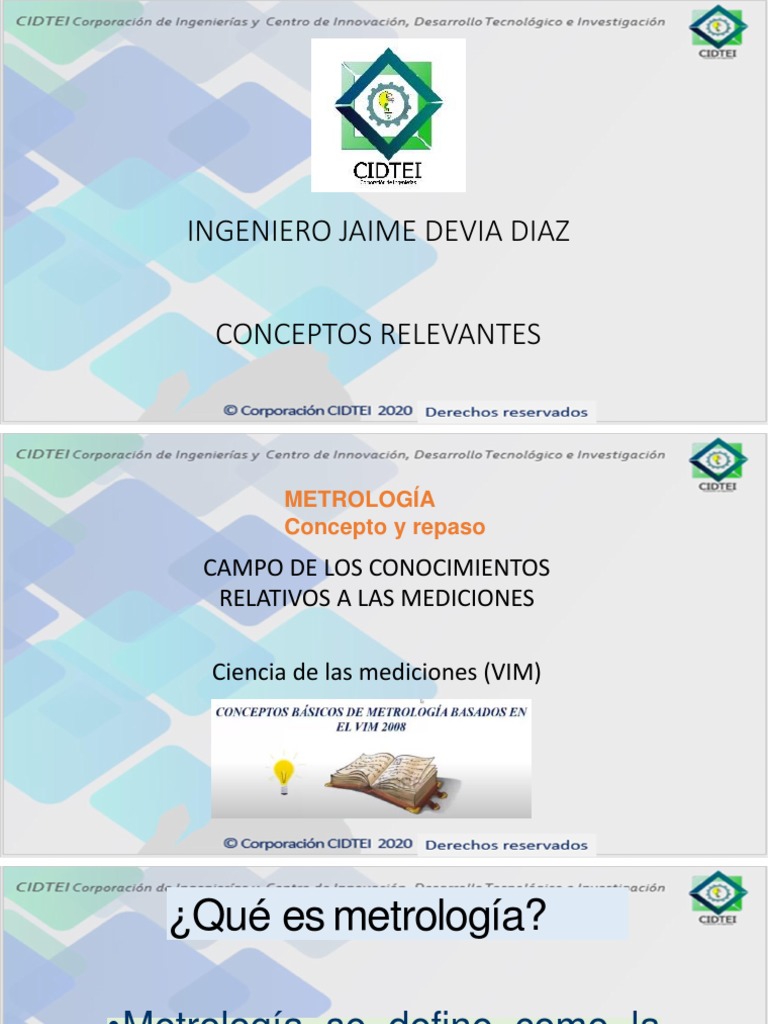 Metrologia Aplicada y Aseguramiento Metrologico 2021 | PDF | Metrología | Calibración