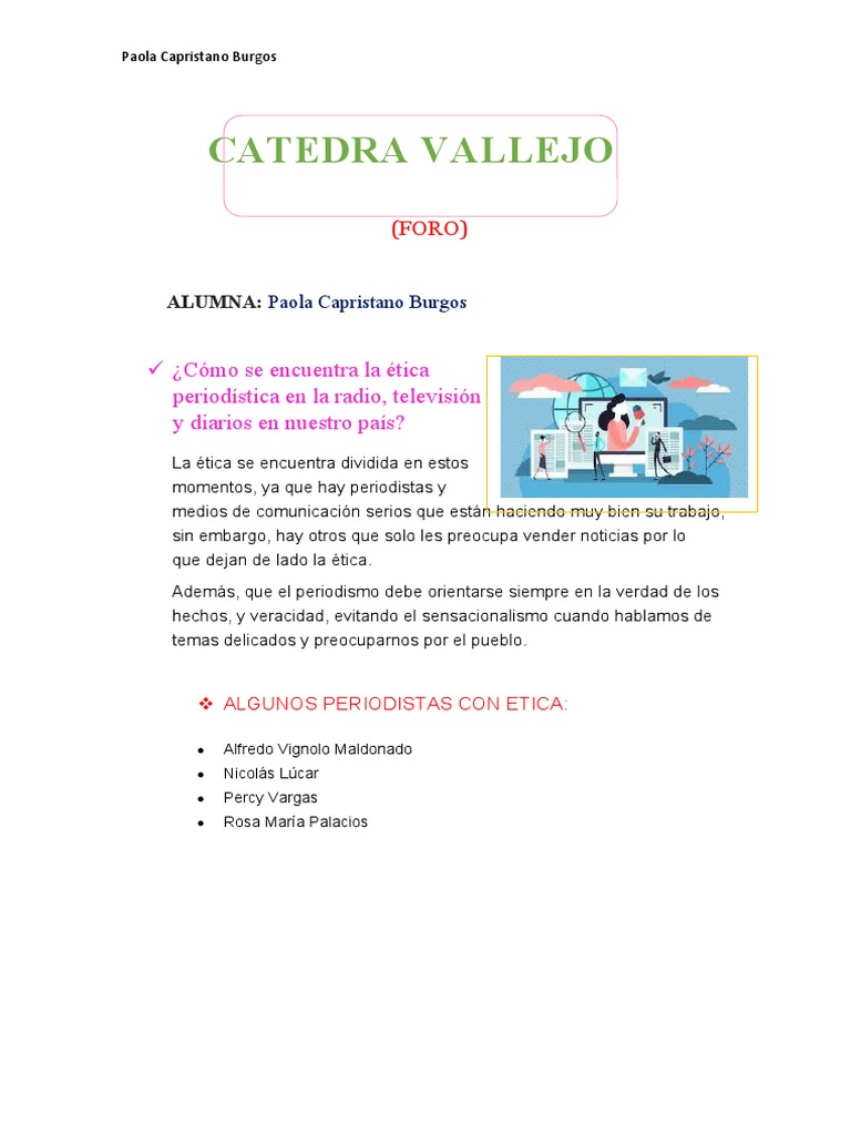 Etica Periodistica | PDF