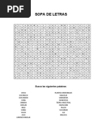 Sopa de Letras Higiene Personal | PDF