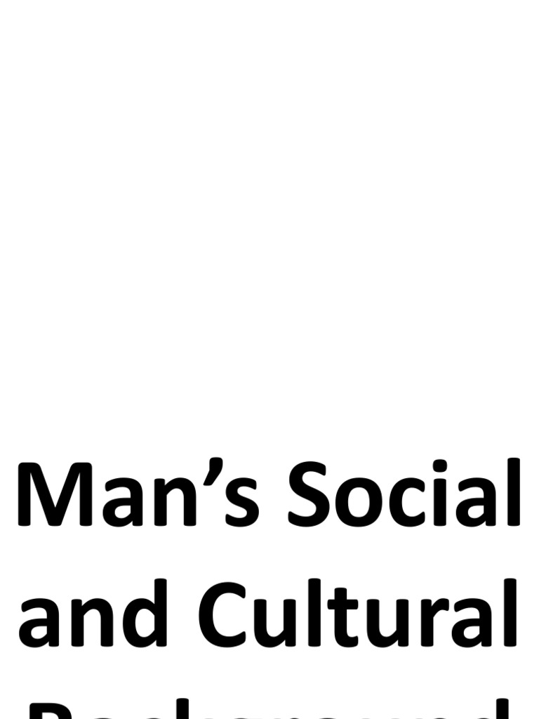 Understanding Man's Social Identity | PDF | Society | Etiquette
