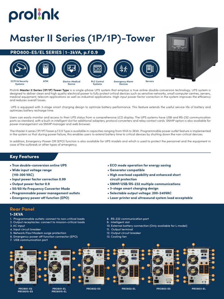 PRO800 ES EL Datasheet 20210519 | PDF | Alternating Current ...