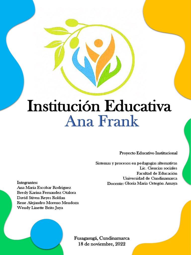 Avance Pei - Institución Educativa Ana Frank | PDF | Evaluación ...