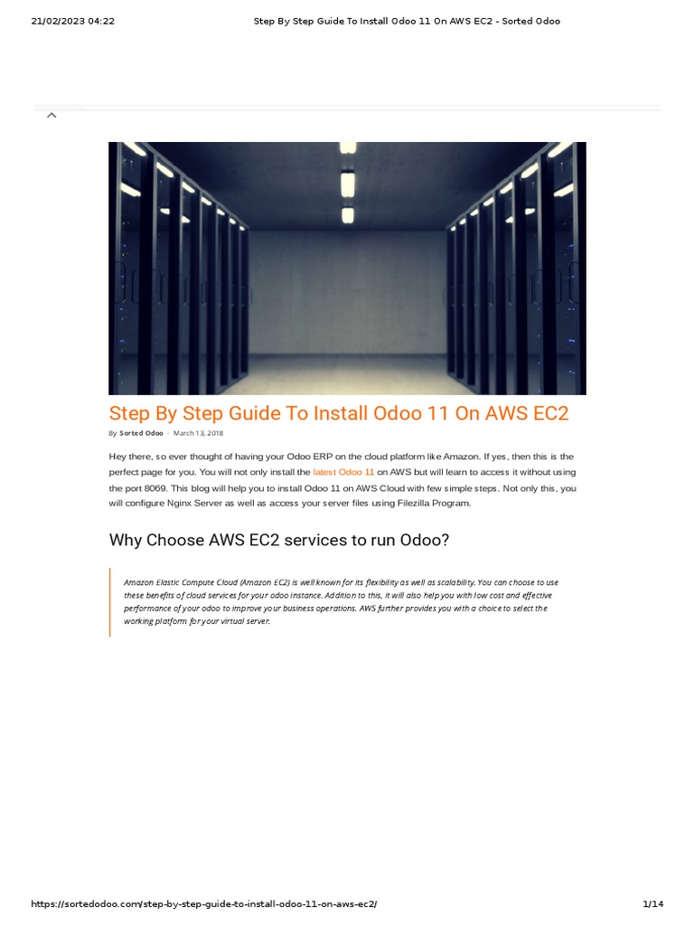 Step by Step Guide To Install Odoo 11 On AWS EC2 - Sorted Odoo | PDF | File Transfer Protocol ...