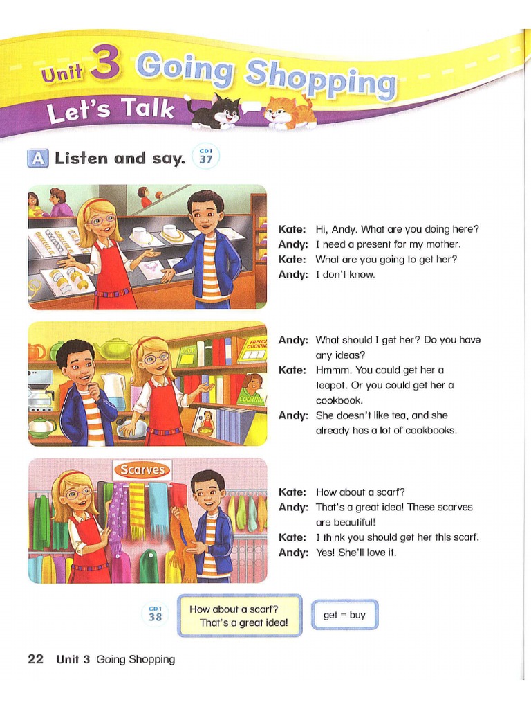 Lesson 10 Unit3 Going Shopping Let's Talk | PDF