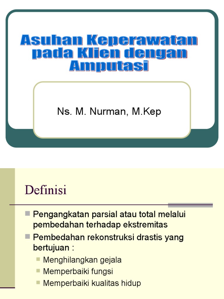 Askep Amputasi | PDF