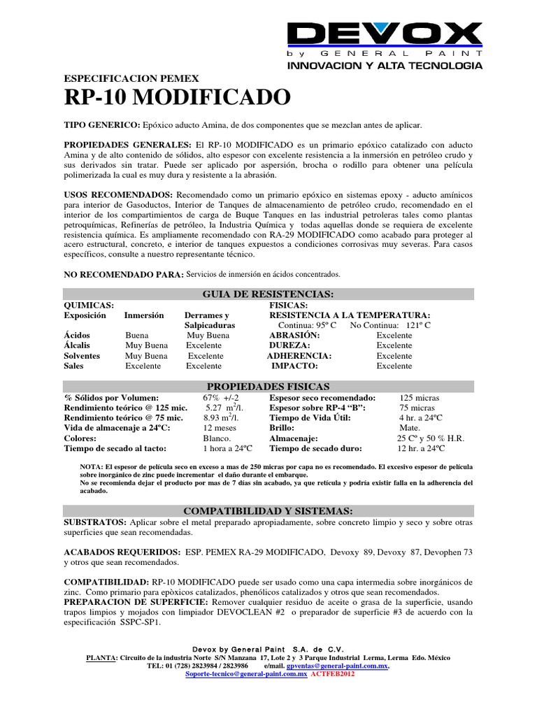 RP 10 Modificado | PDF | Petróleo | Hormigón