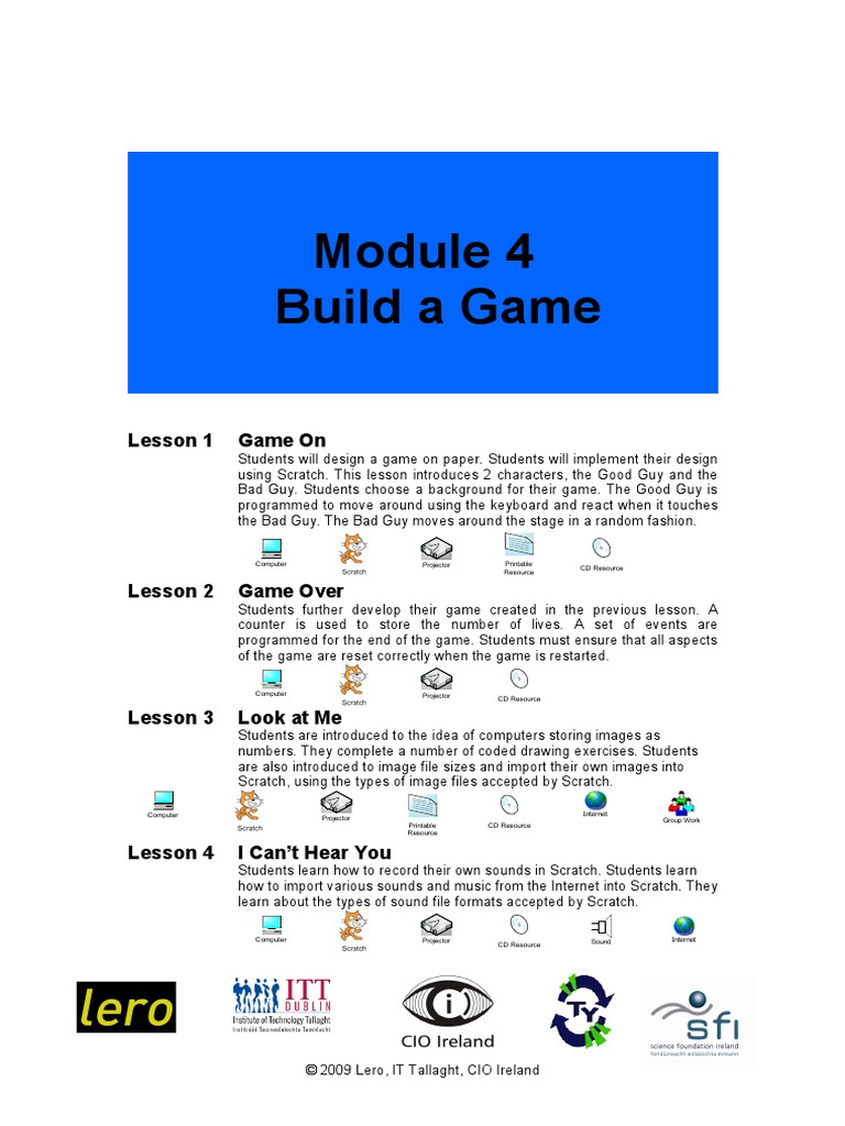 Scratch - Module 4 - Build A Game | PDF | Data Compression | Multidimensional Signal Processing