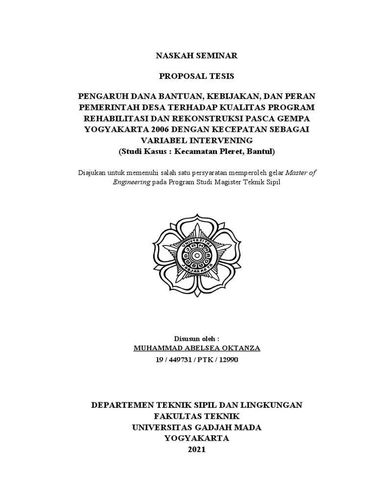 Naskah Seminar Proposal | PDF