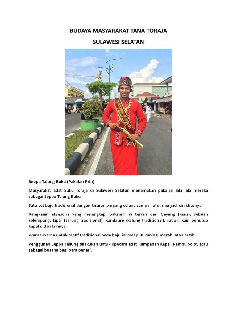 Budaya Masyarakat Tana Toraja | PDF