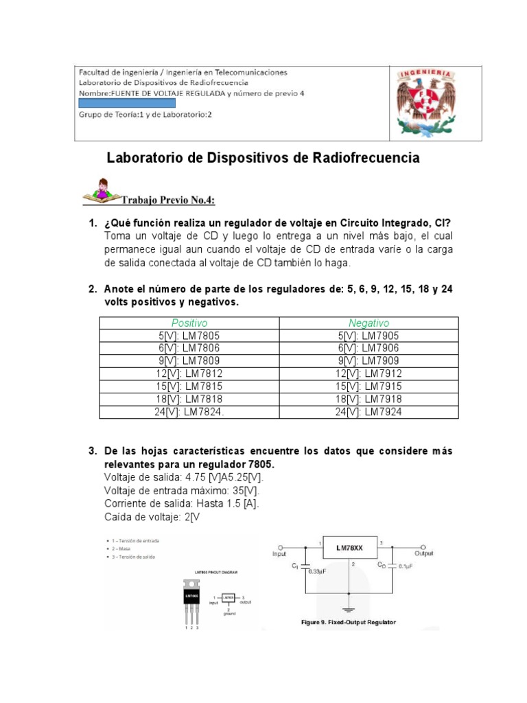 Previo 4 Laboratorio de Dispositivos de Radiofrecuencia | PDF | Ciencias fisicas | Ingenieria ...