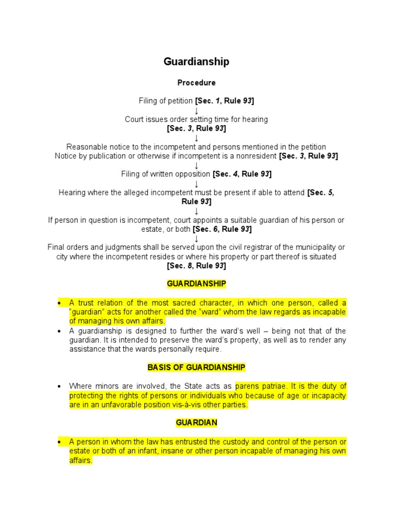 Guardianship | PDF | Legal Guardian | Ethical Principles