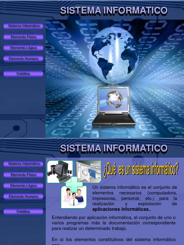 Elementos de un Sistema Informático | PDF | Hardware de la computadora ...