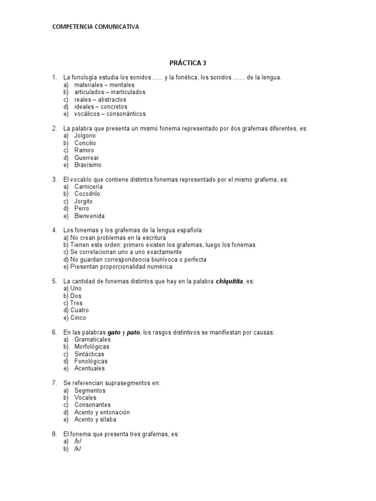 40 Preguntas de Fonologia y Fonética | PDF | Fonética | Sonido