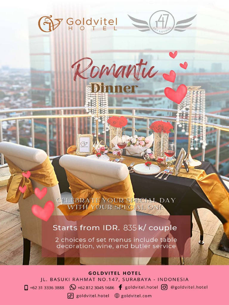 Flyer Romantic Dinner Menu Lengkap | PDF
