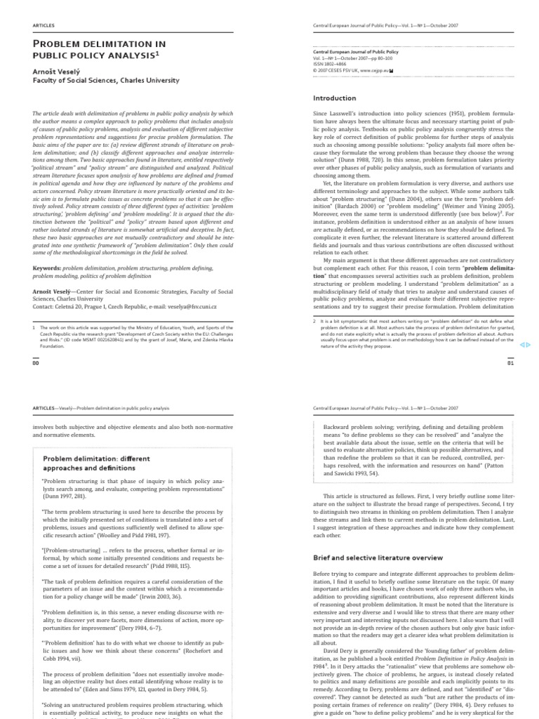 7 | PDF | Policy | Methodology