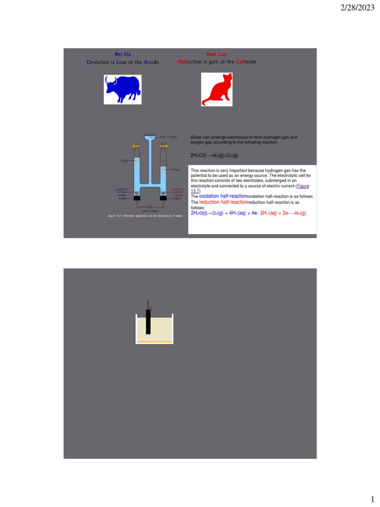 Grade 12 Unit 4 | PDF | Redox | Electrochemistry
