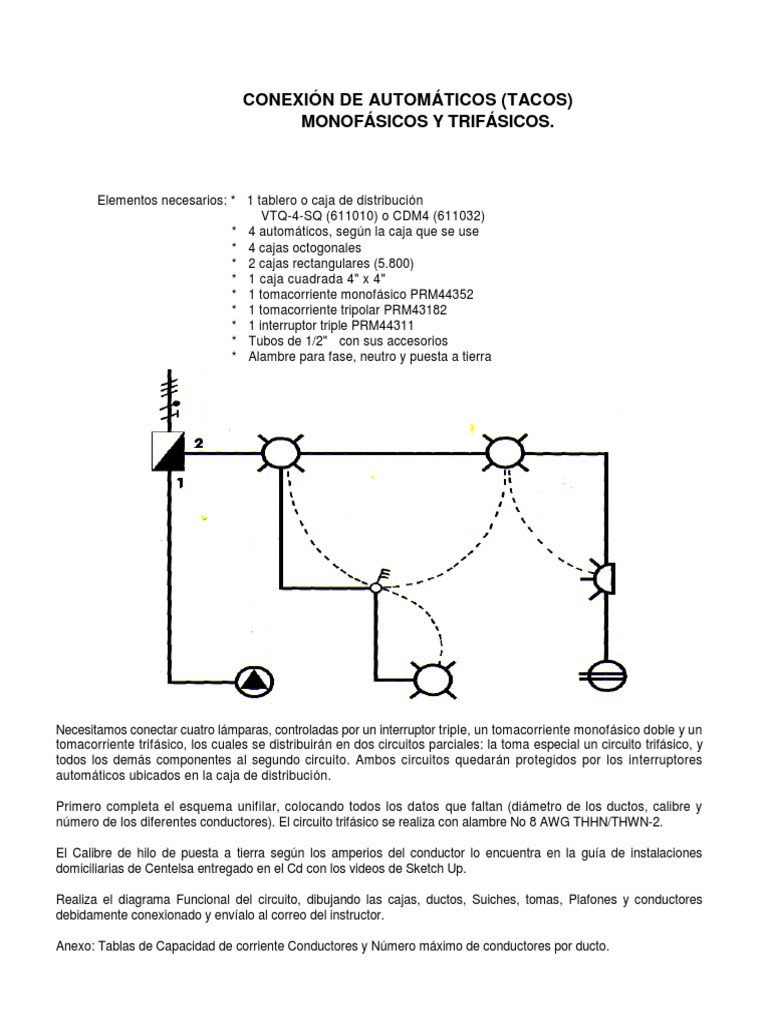Actividad Conexi - N de Autom - Ticos Monofasicos y Trifasicos-1 | PDF
