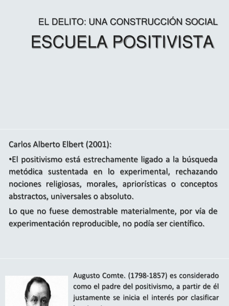 Escuela Positivista y Criminología | PDF | Derecho penal | Criminología