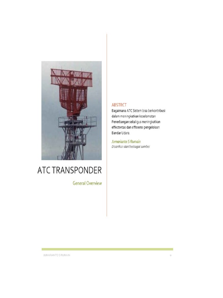 Panduan Lengkap ATC Transponder | PDF
