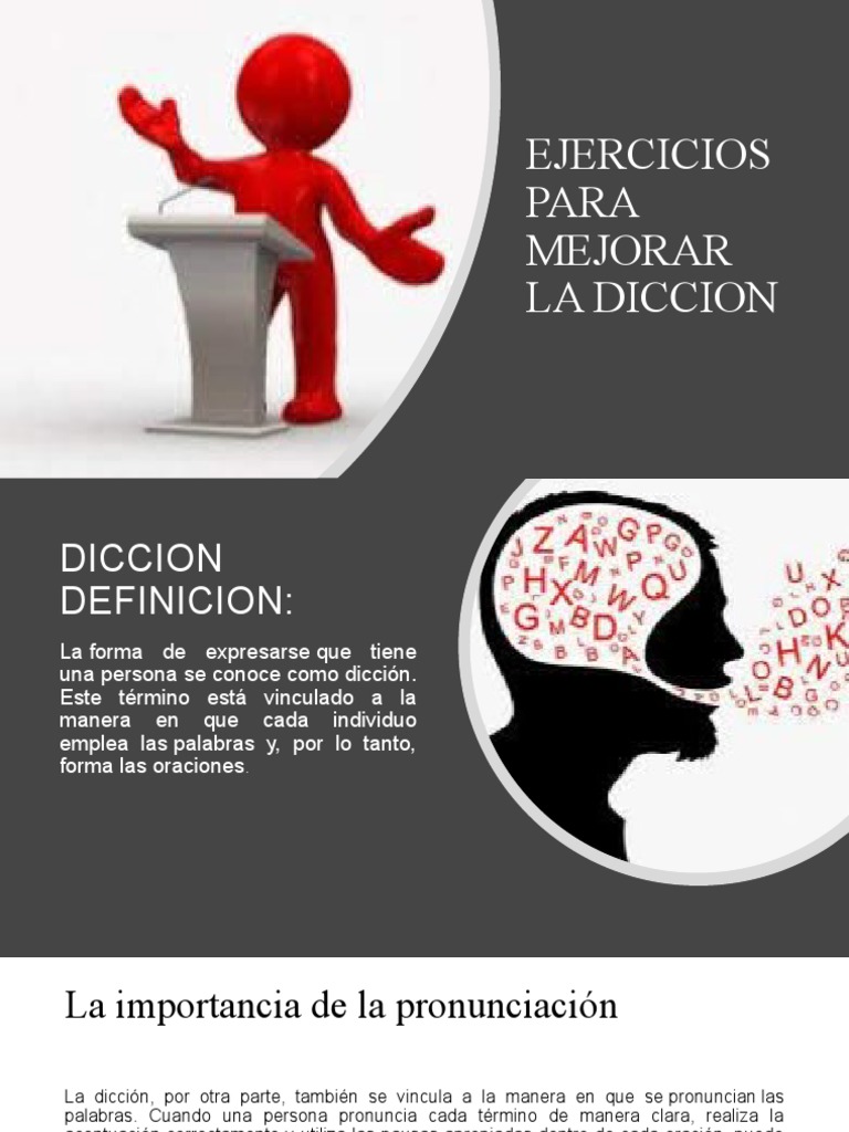 Ejercicios para Mejorar La Diccion | PDF | Vocal | Abdomen