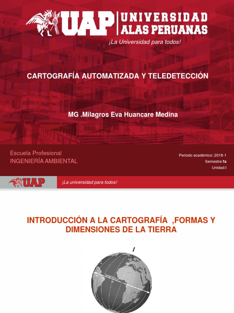 Clase 1a - Cartografia - Ua | PDF | Mapa | Cartografía