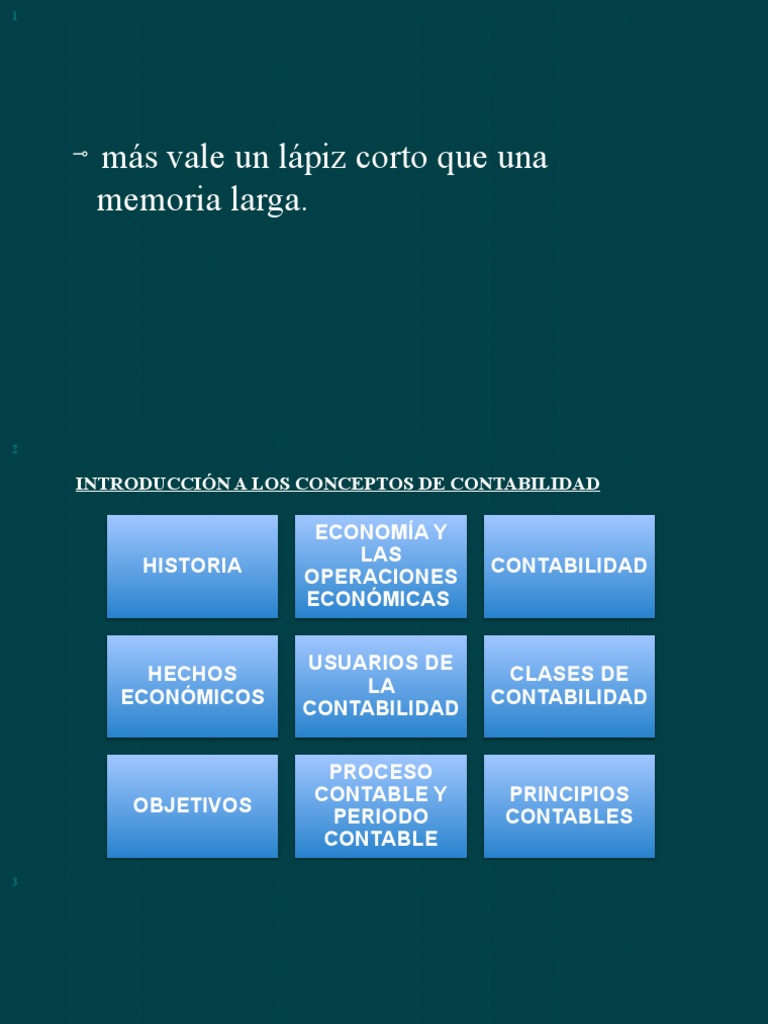 Introduccion A Los Conceptos de Contabilidad | PDF | Contabilidad | Economias