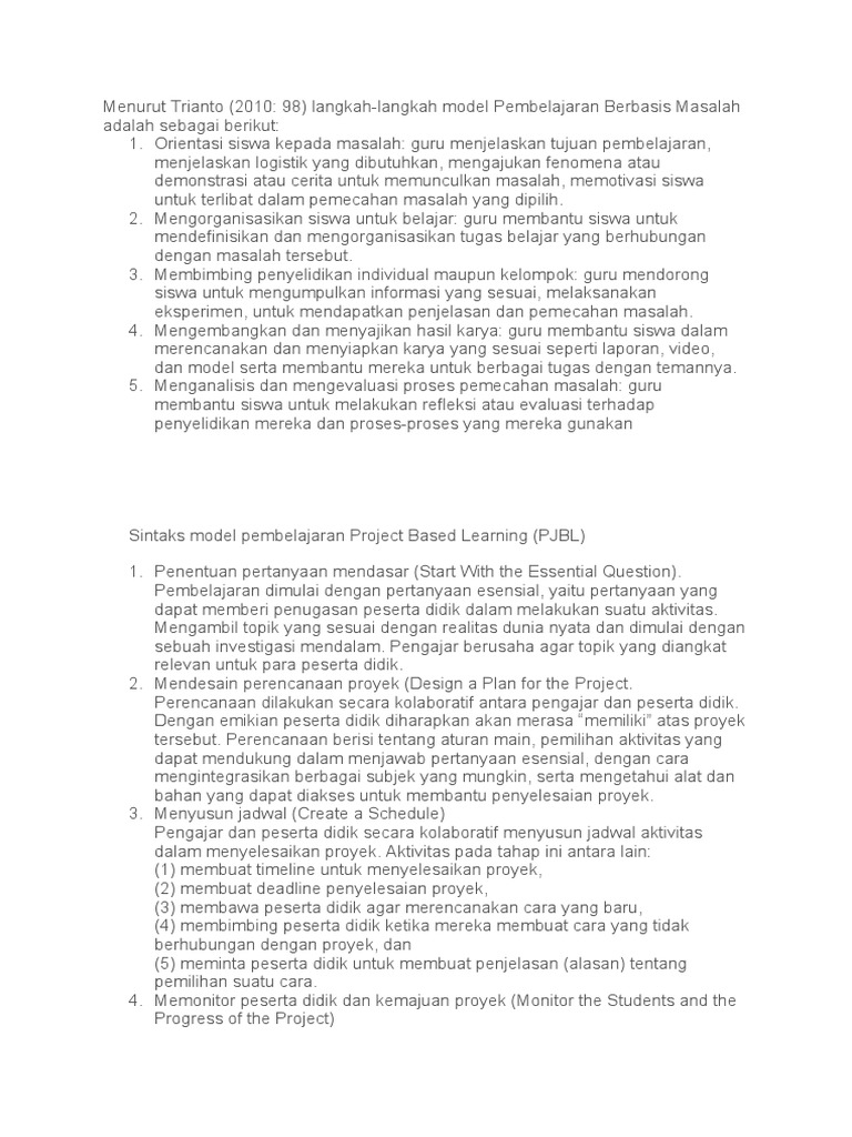 PBL Pjbl. Kko. Bloom | PDF | Pengembangan Diri