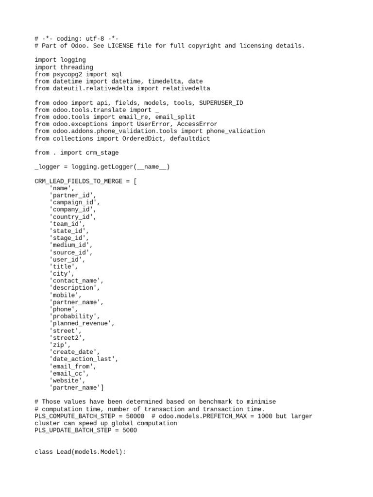 CRM Lead | PDF | Software Engineering | Information Technology Management