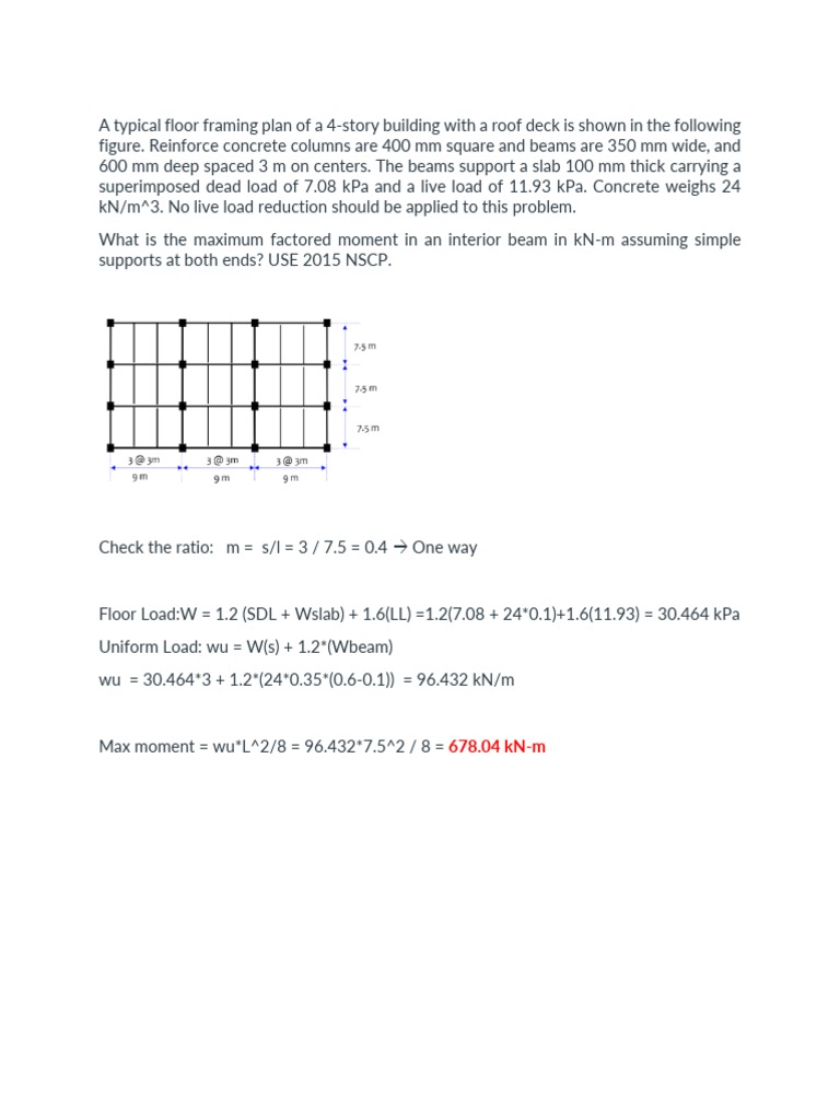 Structural Load Calculations | PDF | Beam (Structure) | Bending
