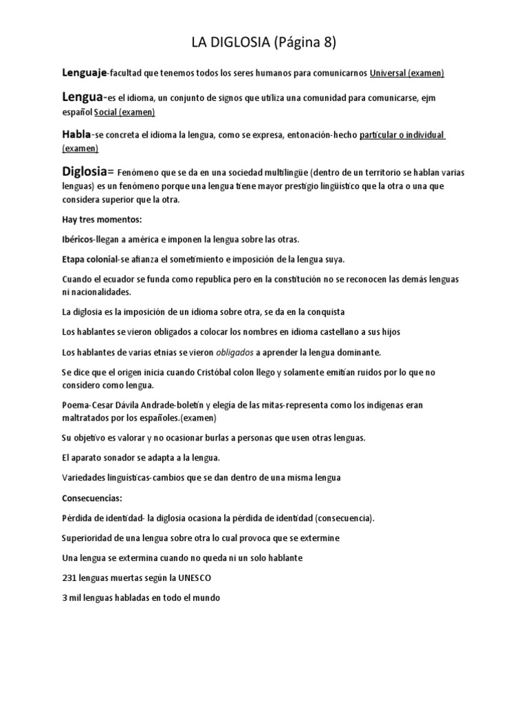 Diglosia | PDF | Artes del Lenguaje y Comunicación | Arte