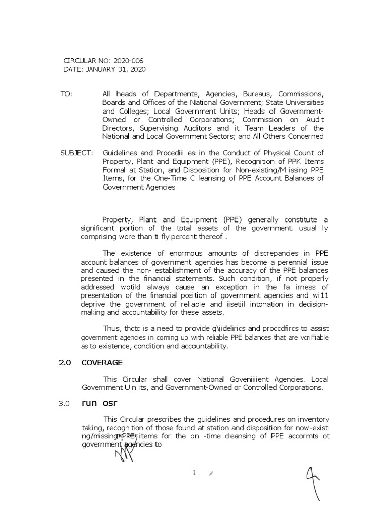 Guidelines for Physical Count of PPE | PDF | Fair Value | Real Estate ...