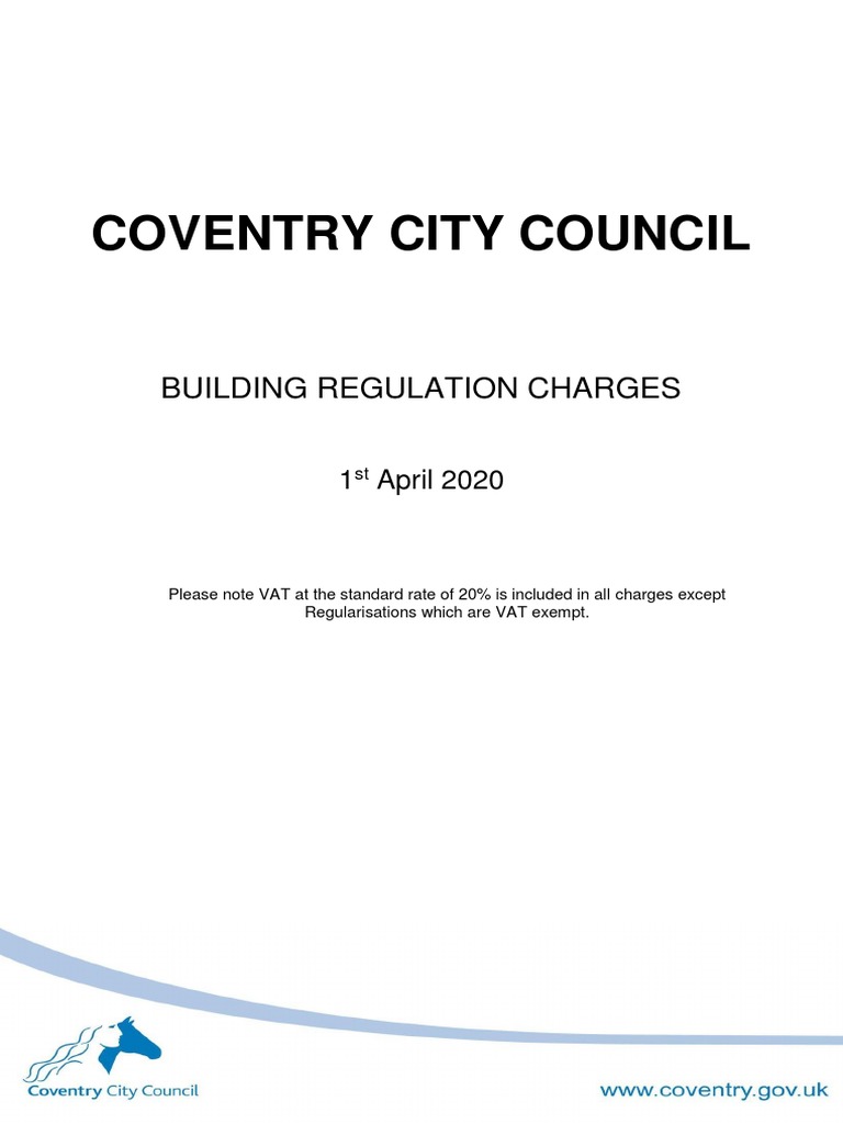 Building Control Fees 1st April 2020 | PDF | Building Insulation