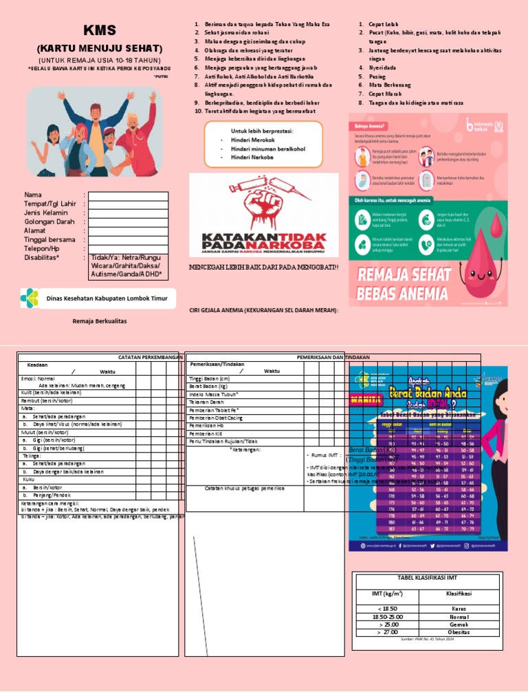 KMS Remaja: Panduan Sehat & Cegah Anemia | PDF