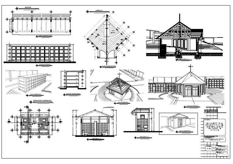 PL 06 Planos Arquitectura Nichos SSHH Capilla | PDF
