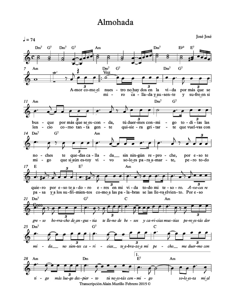 Almohada Jose Jose | PDF