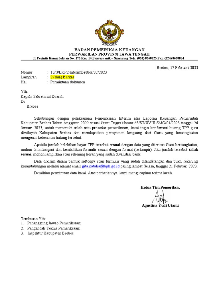 Surat Pernyataan | PDF | Pengelolaan Keuangan & Uang