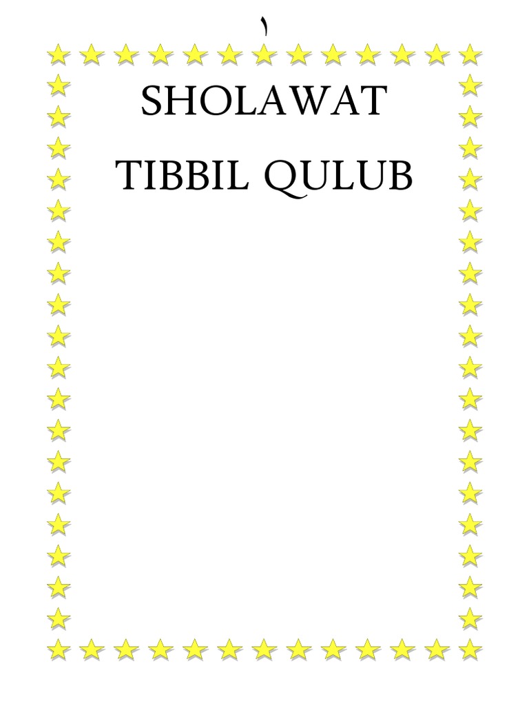Sholawat Tibbil Qulub | PDF