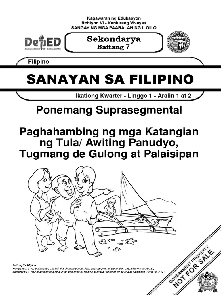 Fil7 Q3 Wk1 Aral1 2 | PDF