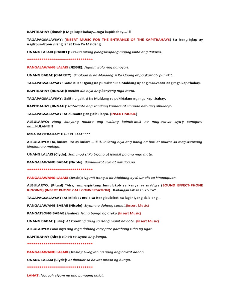 Theater Play Script My Scene | PDF