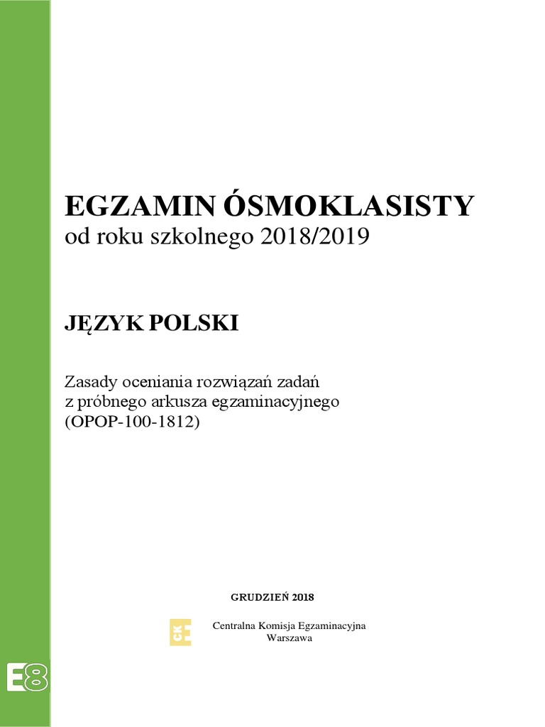 OPOP 100 1812 Zasady | PDF