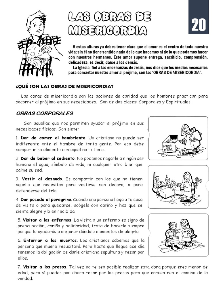 Obras de Misericordia: Guía Completa | PDF | Oración | Amor