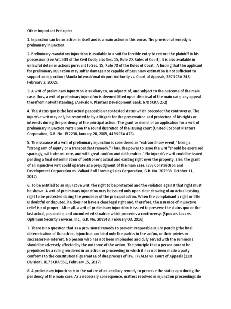 Understanding Preliminary Injunctions | PDF | Injunction | Judiciaries