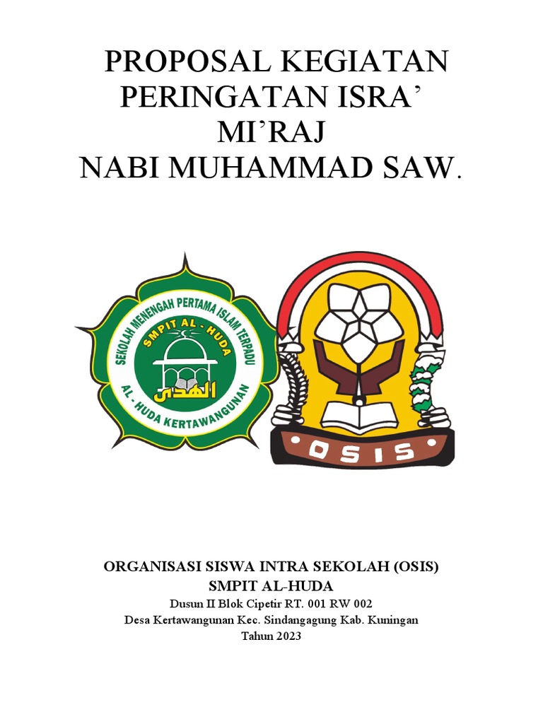 Proposal Isra' Mi'raj 2023 | PDF