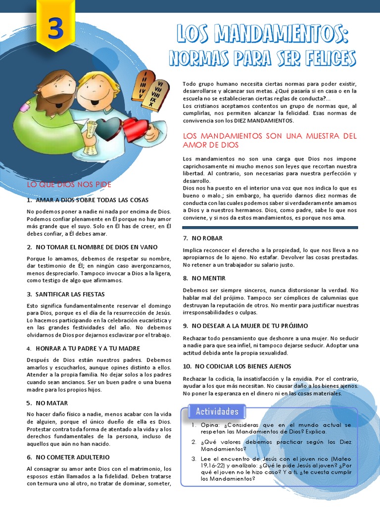 Ficha 3 Religion | PDF | Amor | Dios