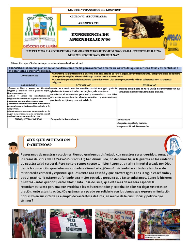 Plan de acción solidario | PDF | Fe | Jesús