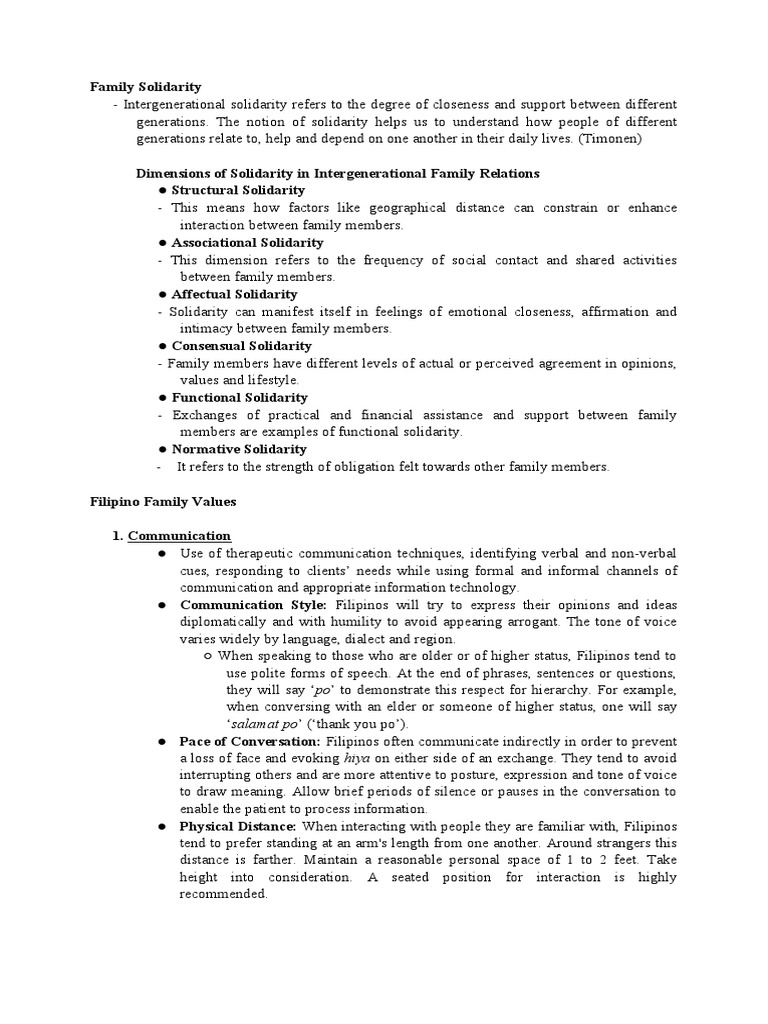 CHN Lecture Module 9 Filipino Culture Values and Practices in Relation ... CHN Lecture Module 9 Filipino Culture Values and Practices in Relation ...