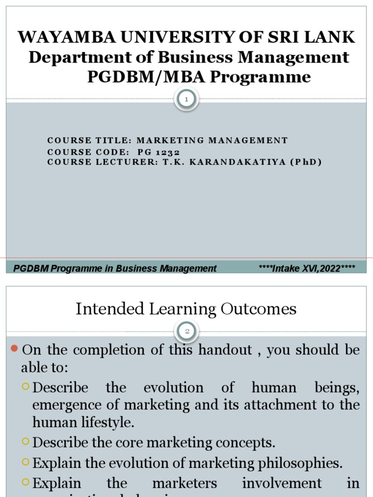 Handout No 1 | PDF | Marketing | Marketing Strategy Handout No 1 | PDF | Marketing | Marketing Strategy