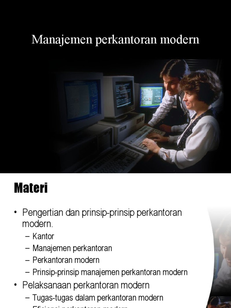 Prinsip Manajemen Perkantoran Modern | PDF | Seni