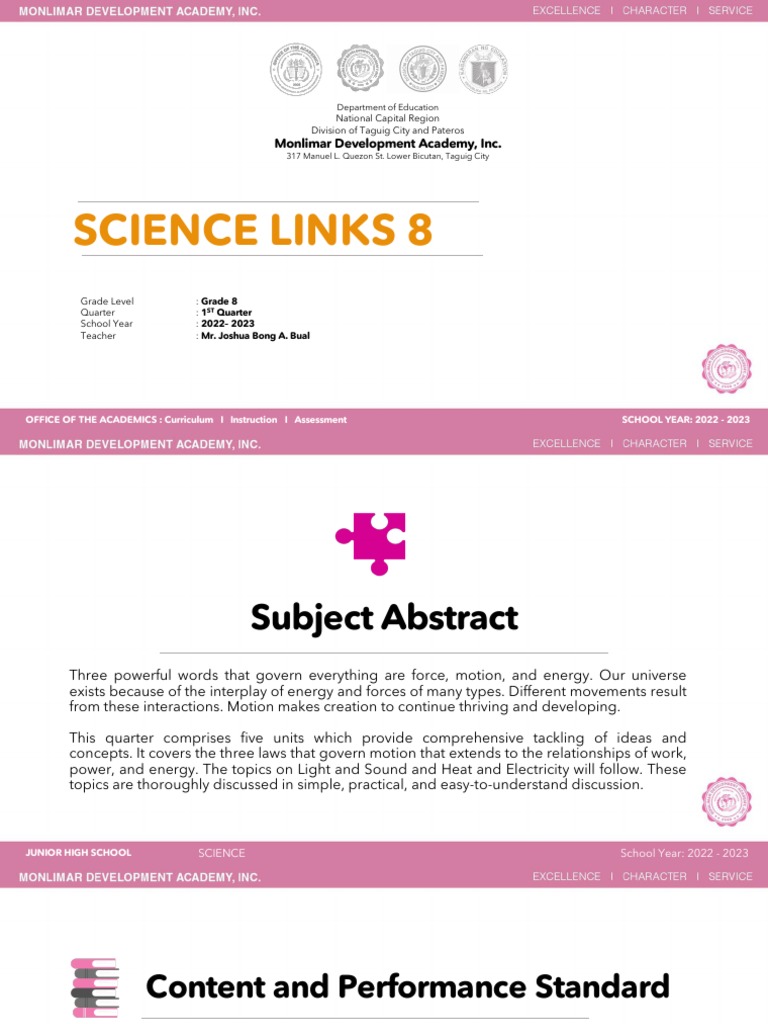 LESSON 2 Science 8 | PDF | Force | Acceleration